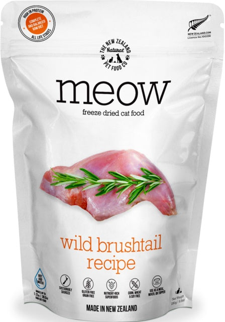 Meow Wild Brushtail Freeze Dried Cat Food 280g - Pet Naturals
