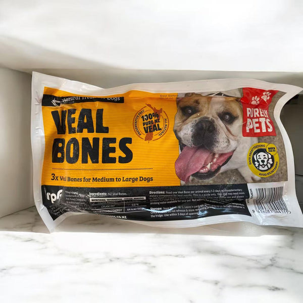 Purely Pets Veal Bones 3 Pack - Pet Naturals