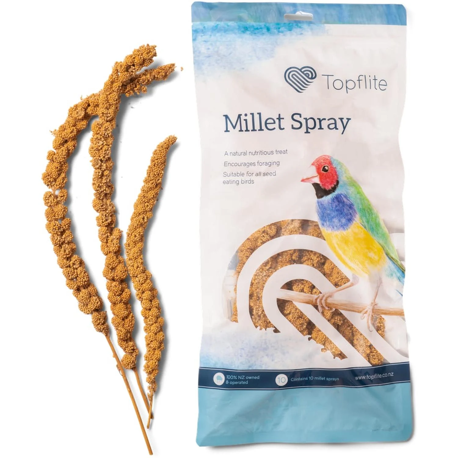 Topflite Millet spray 10 pack - Pet Naturals